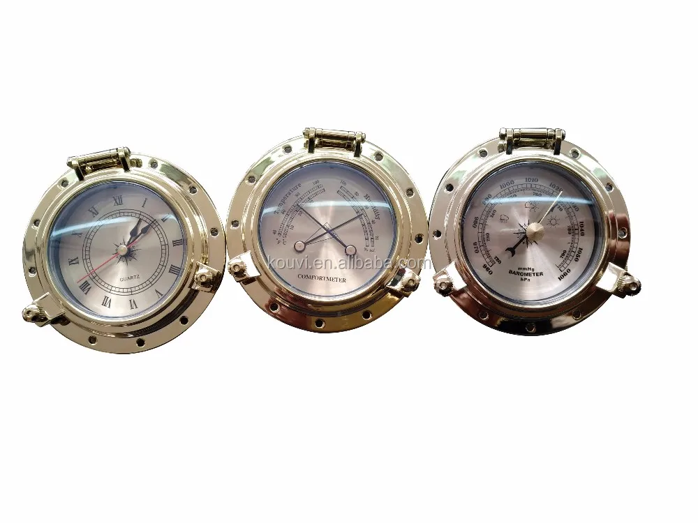 Yacht Marine Weather Station Nautical Barometer Quartz Clock Comfort ...