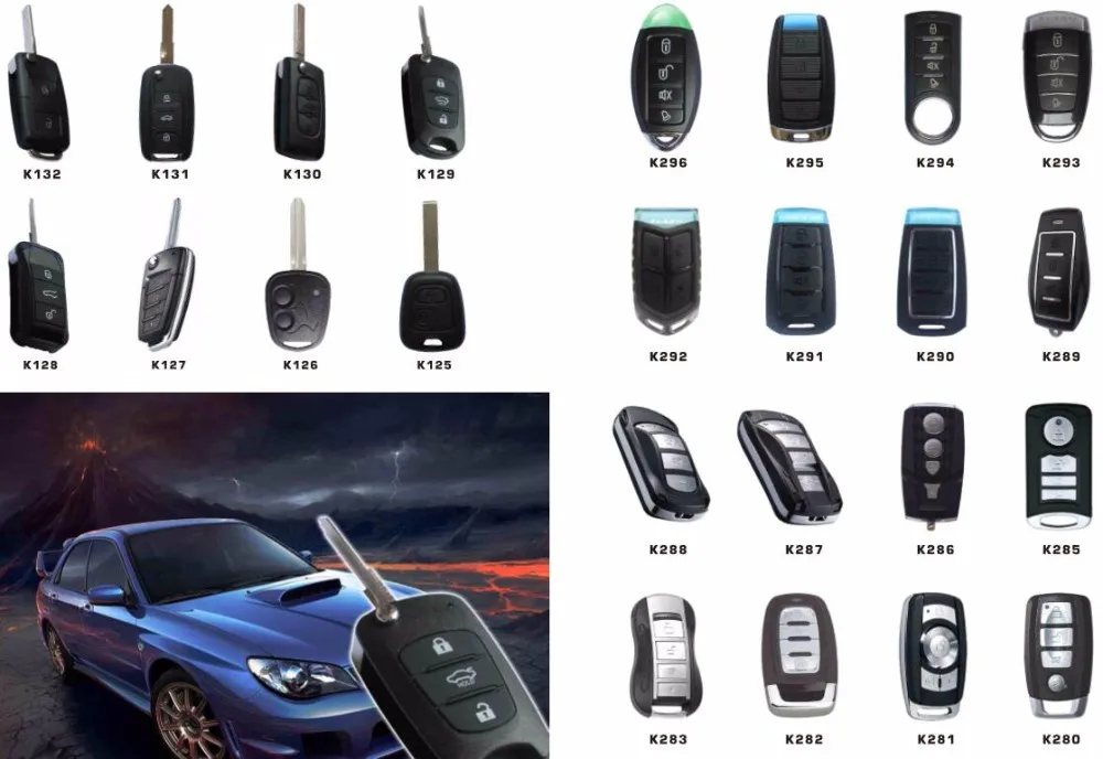 3 Buttosn Remote Key Clone With 315mhz 370mhx 433mhz Hcs300 / 301 Chip ...