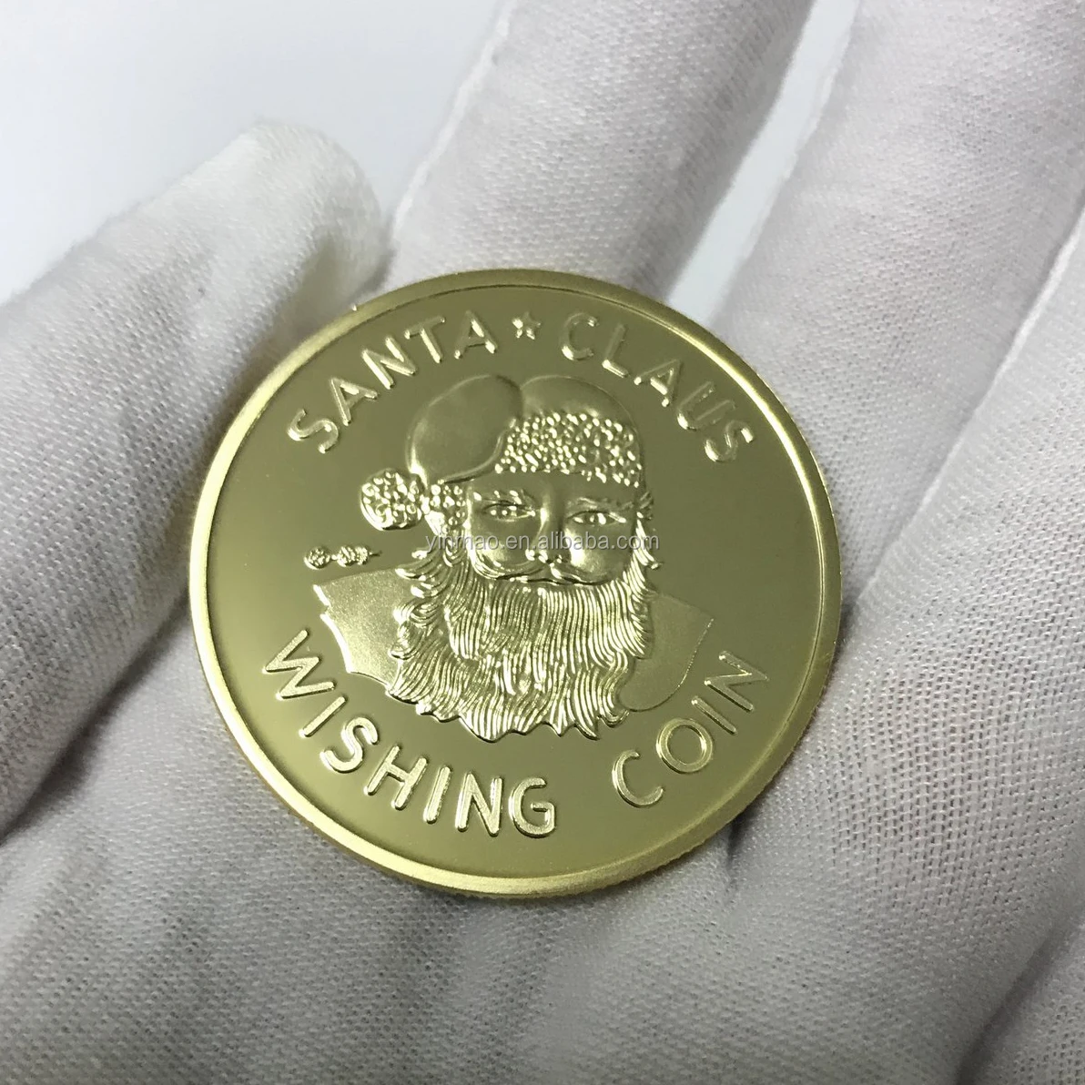 New Wishing Coin Merry Christmas - Santa Claus Gold Coin