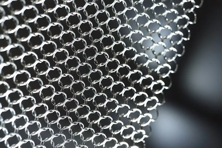 Gold Color Stainless Steel Wire Chainmail for Space Divider