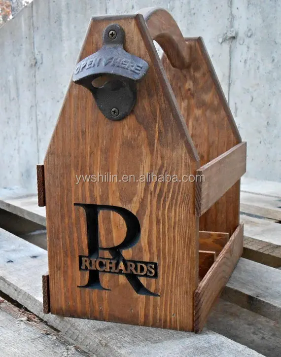 Boîte À Bière En Bois Portable,Fourre-tout À Bière En Bois Polarisé ...