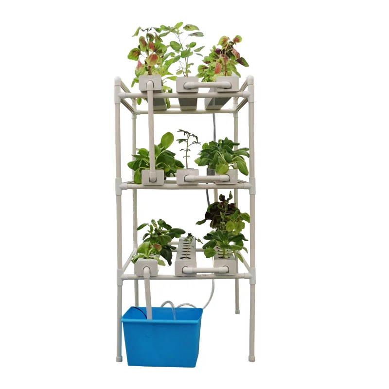 Low Cost 3 Layer 9 Square Channel Hydroponic Nft Channel System - Buy ...