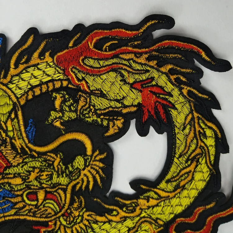 Big Chinese Dragon Badges For Jackets,Large Dragon Back Patch ...