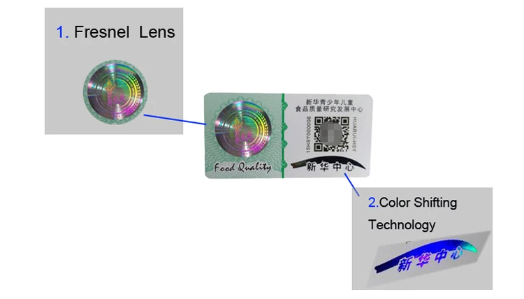 Reflective Sticker Printing Hologram Paper Label With Serial Number ...