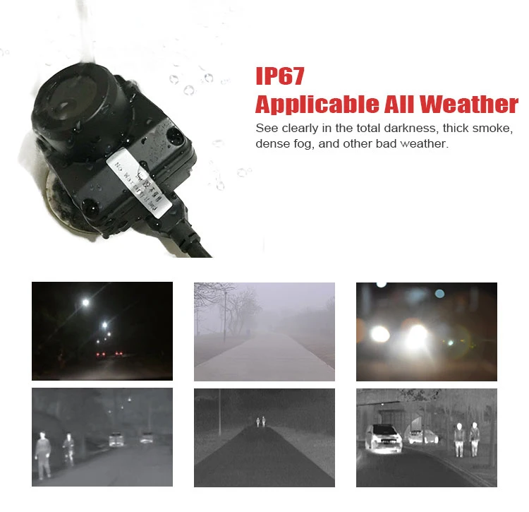 Thermal Imaging Camera Night Vision Digital Ir Ip67 Automobile Driving ...