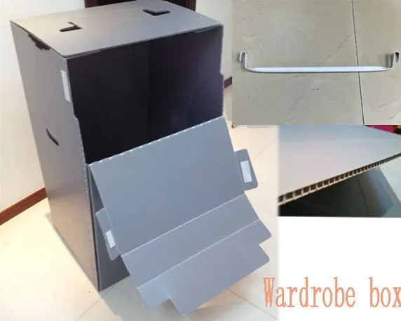 Custom Reusable Corrugated Plastic Wardrobe Boxes for Moving