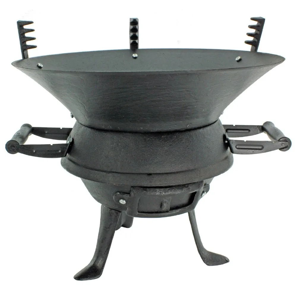 Professional Tabletop Cast Iron Adjustable Charcoal Grill - Buy ...