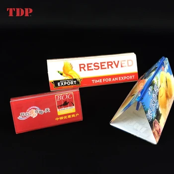 Triangle Restaurant Acrylic Table Tent Card Stand Table Menu Card ...