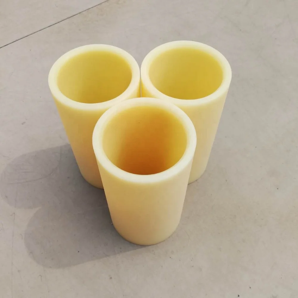 PTFE plastic bushing nylon flange insulating sleeve bush with spiral ...