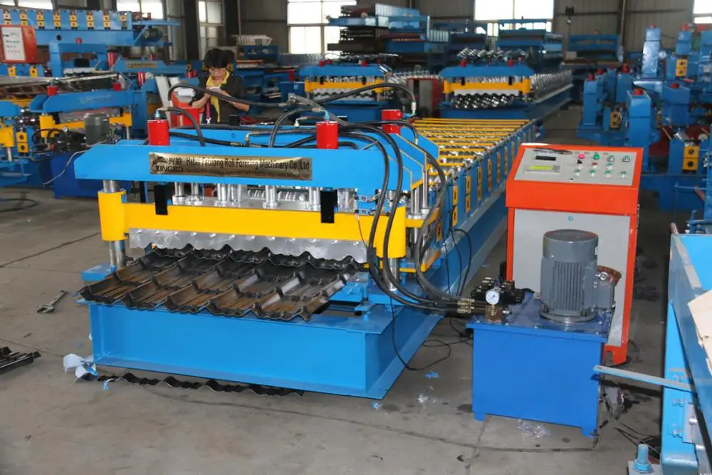 Metal Roofing Tile And Glazed Tile Double Layer Roll Forming Making