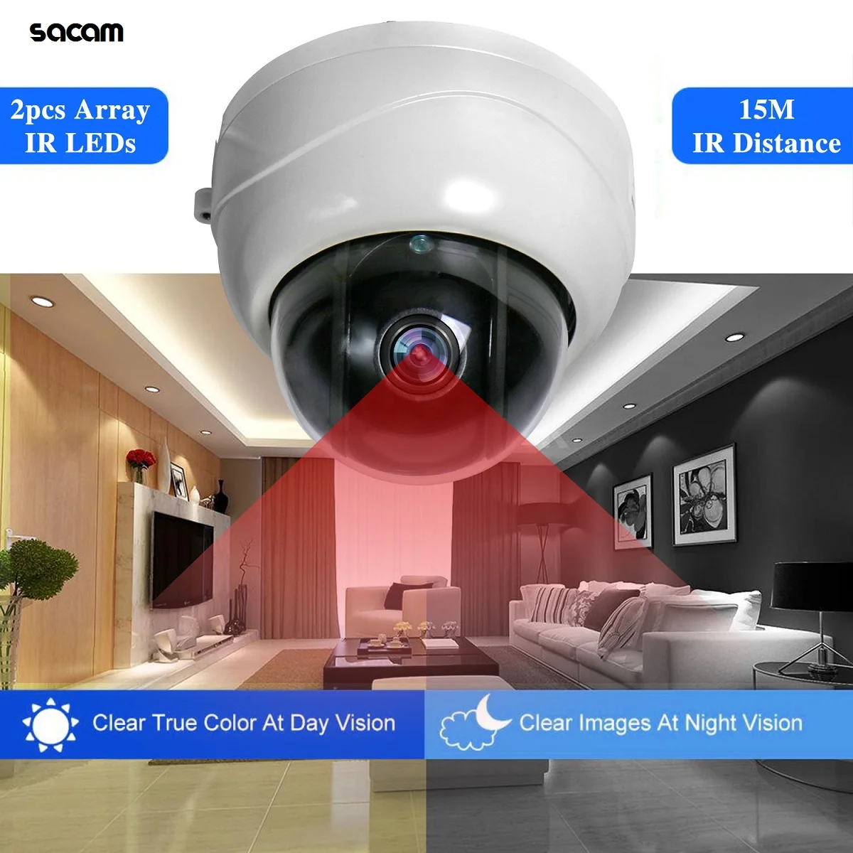 Outdoor Mini PTZ Dome Camera - 1080P IR Night Security