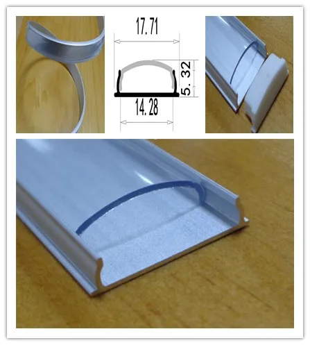 Flexible Soft Led Profile Bendable Led Aluminum Profile For Flexible ...