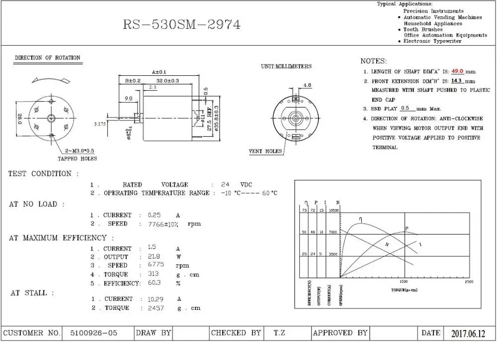 Rs-530 7000rpm 20w 12v 24v Small Electric Motors For Gearbox And ...
