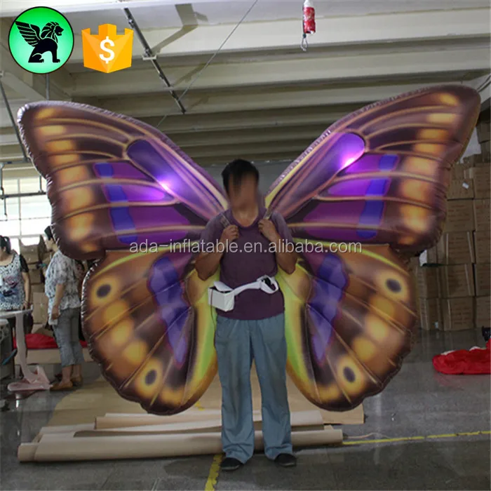 Holiday Event Parade Inflatable Wing Costume Customized Golden Wing ...