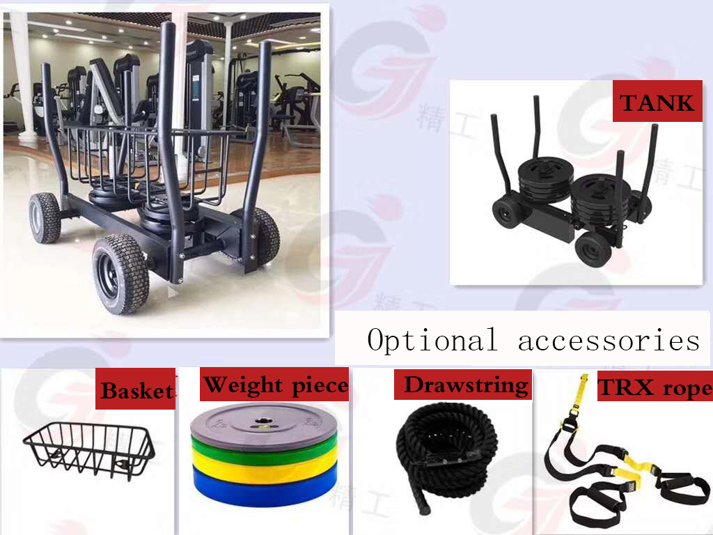 Jinggong New Cheaper Strength Training Tank Sled Machine With Wheels ...