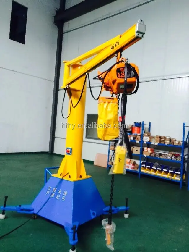 Petite grue/mobile colonne jib grue/Manuel palan flèche 500 kg-Grues de ...