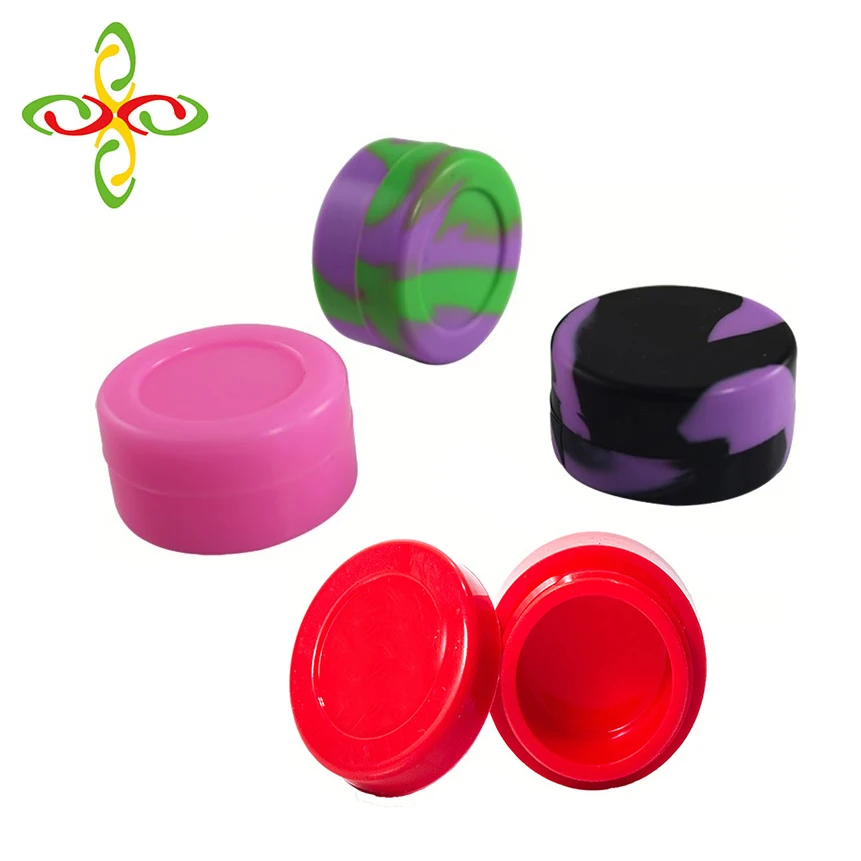 Lfgb Approved 7ml Silicone Weed Jar Wax/oil Containers Silicone Storage ...