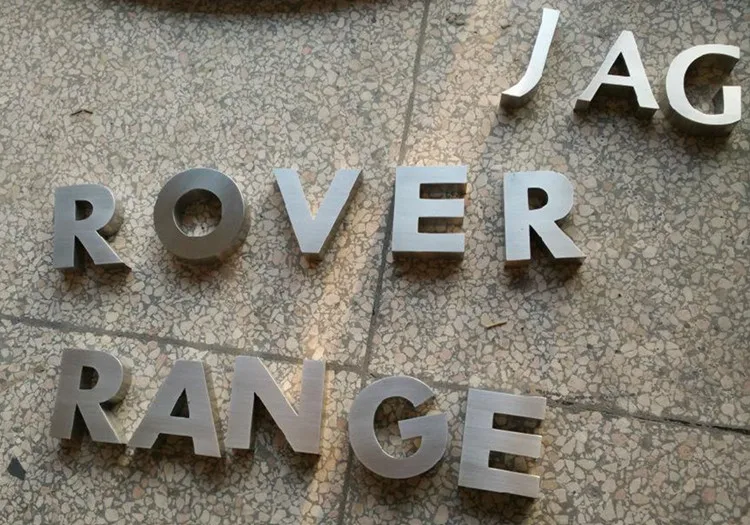 Wall Mounted Small Metal Letters Decorative Stainless Steel Letters For ...