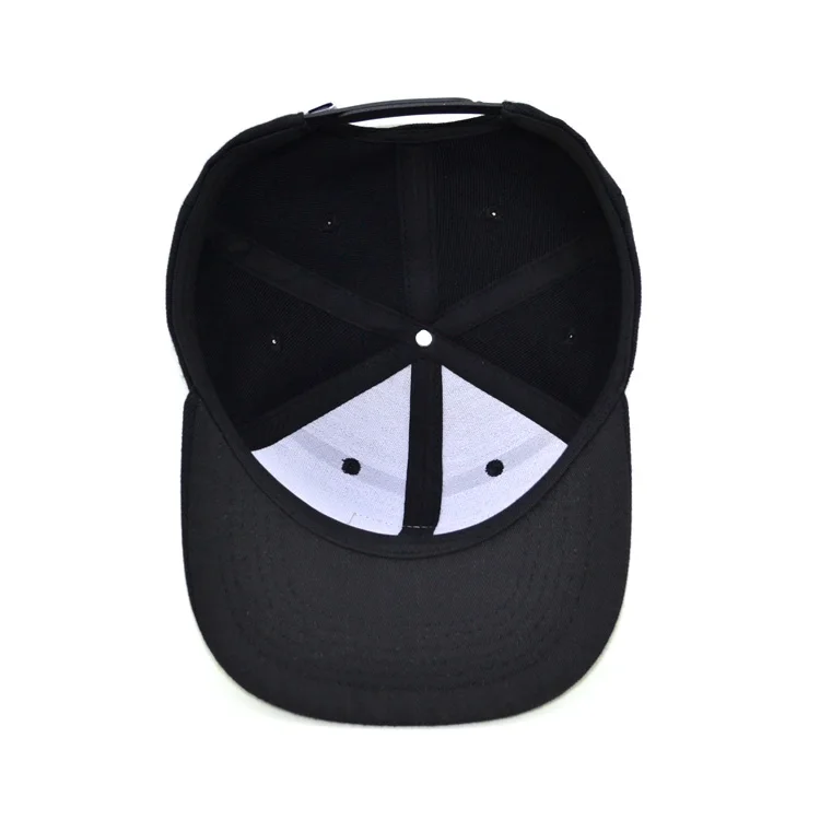 Most Popular Custom Black Flat Bill Hats And Caps Men Snapback - Buy ...