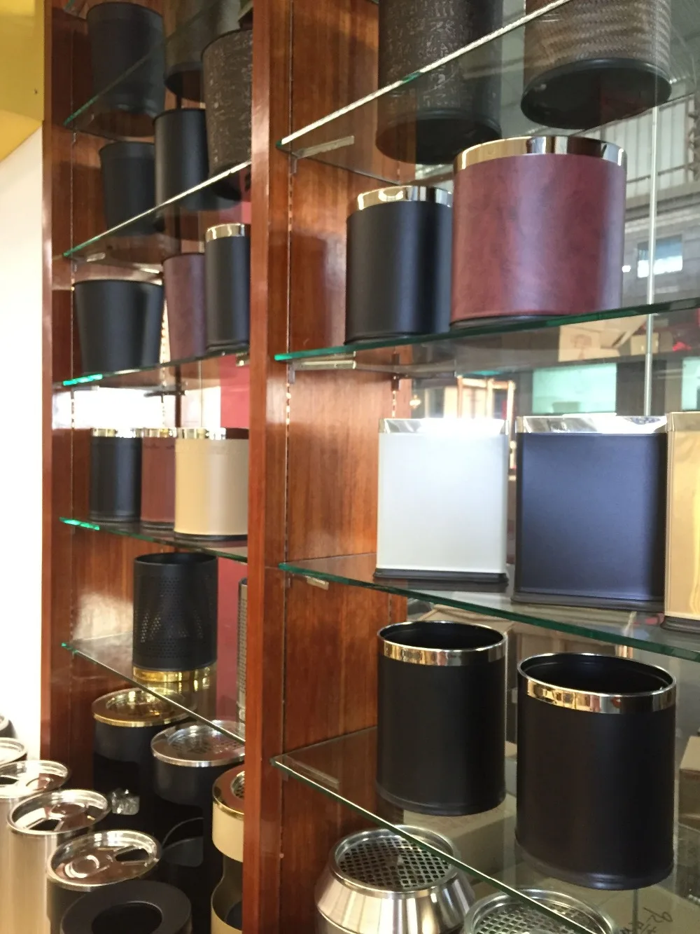 Hotel Lobby Luxury Modern Trash Can Standing Dustbin Garbage Can ...