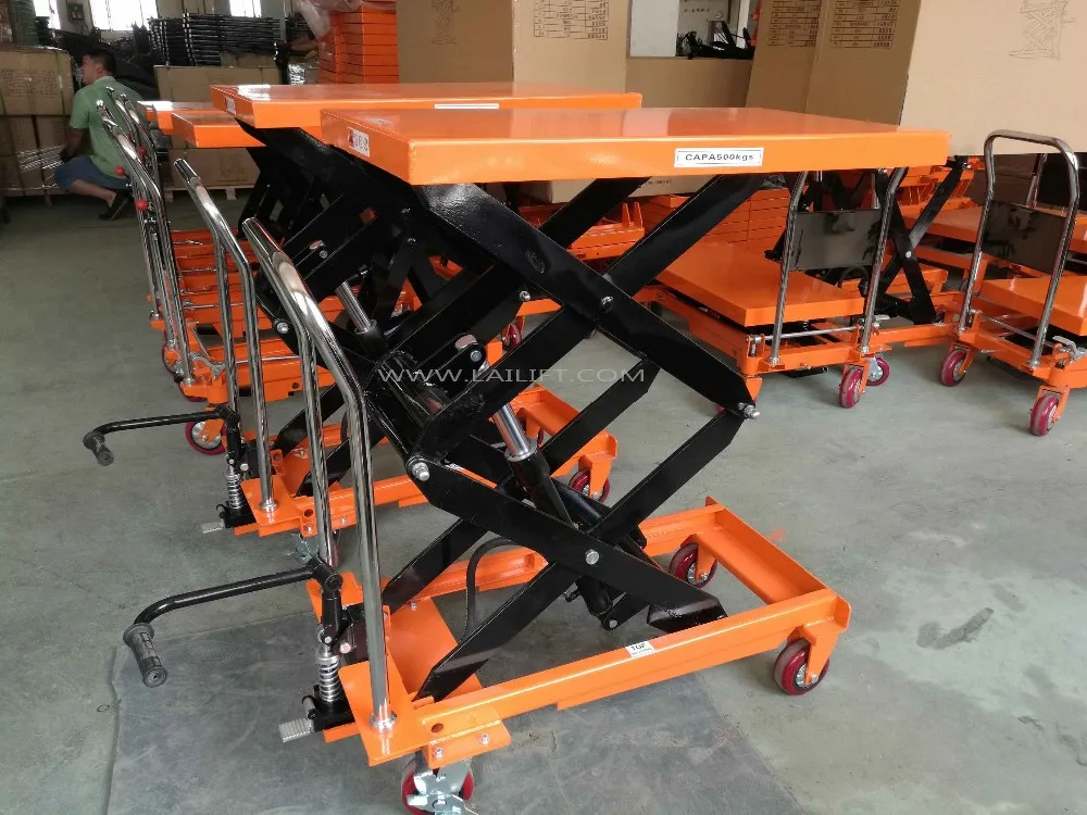 High Lift 500kg Hydraulic Lift Tables - Buy Hydraulic Lift Table ...