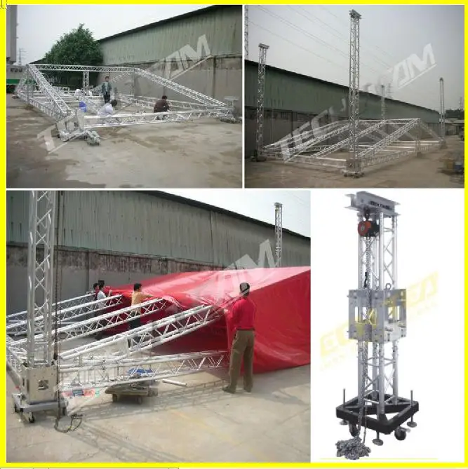 Ground Support Tower Truss / Truss Lift Tower For Truss System - Buy ...