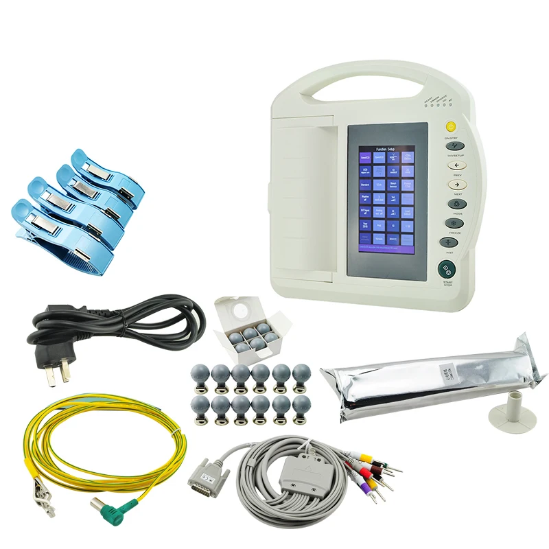 Fda*ce*iso Cardiograph 7 Inch 12 Lead 12 Channel Electrocardiograph Ecg ...