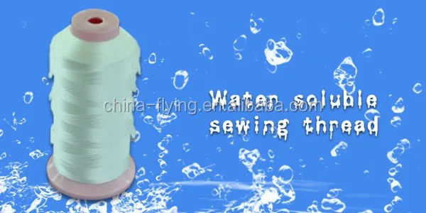 100% Pva Yarn Water Soluble Sewing Thread 50/2 - Buy Water Soluble ...