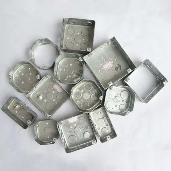 4"square Steel Drawn Electrical Conduit 1-1/2" Deep Box With Raised ...