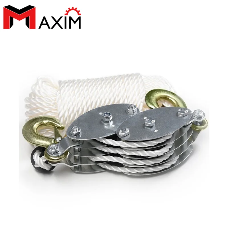 Wire Rope Lifting Snatch Block - Multi Triple Sheave Pulley Block