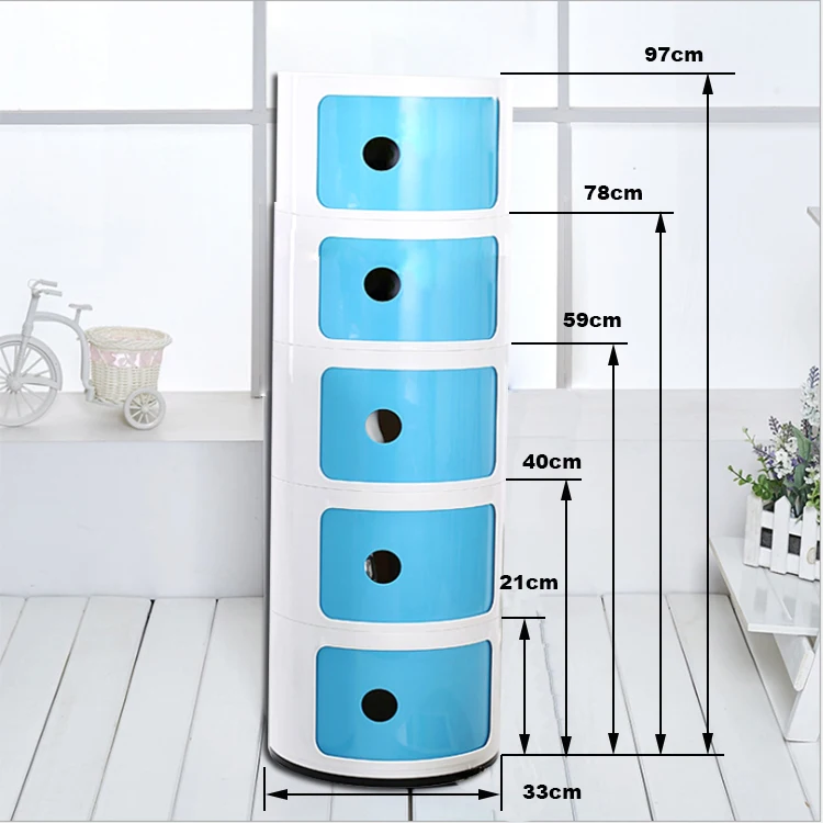 Round Compartment Plastic Narrow Storage Cabinet - Buy Plastic Storage ...