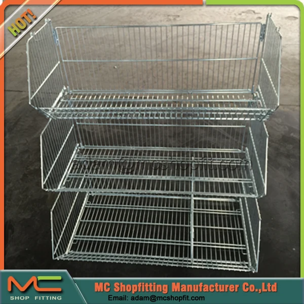 Warehouse Storage Wire Stacking Basket,Warehouse Shelf - Buy Wire ...