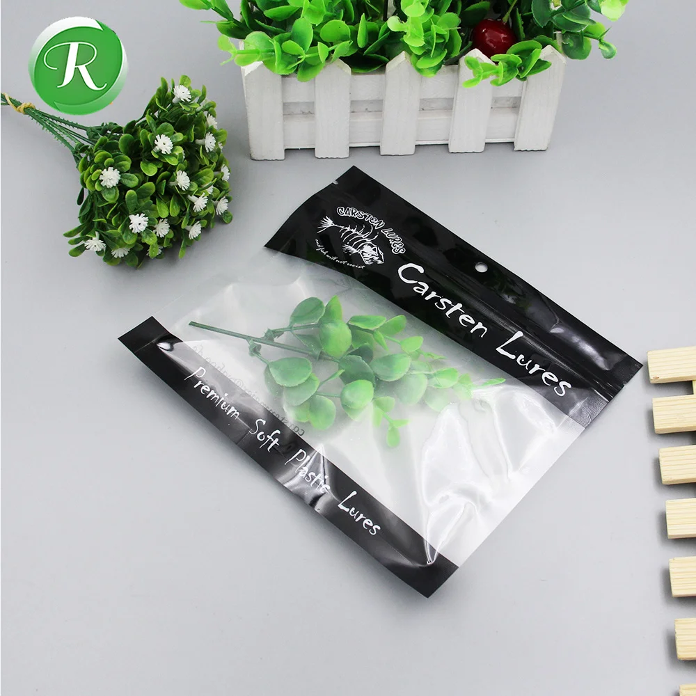 Custom Printing Soft Plastic Fishing Lure Packing Fish Bait Packaging ...