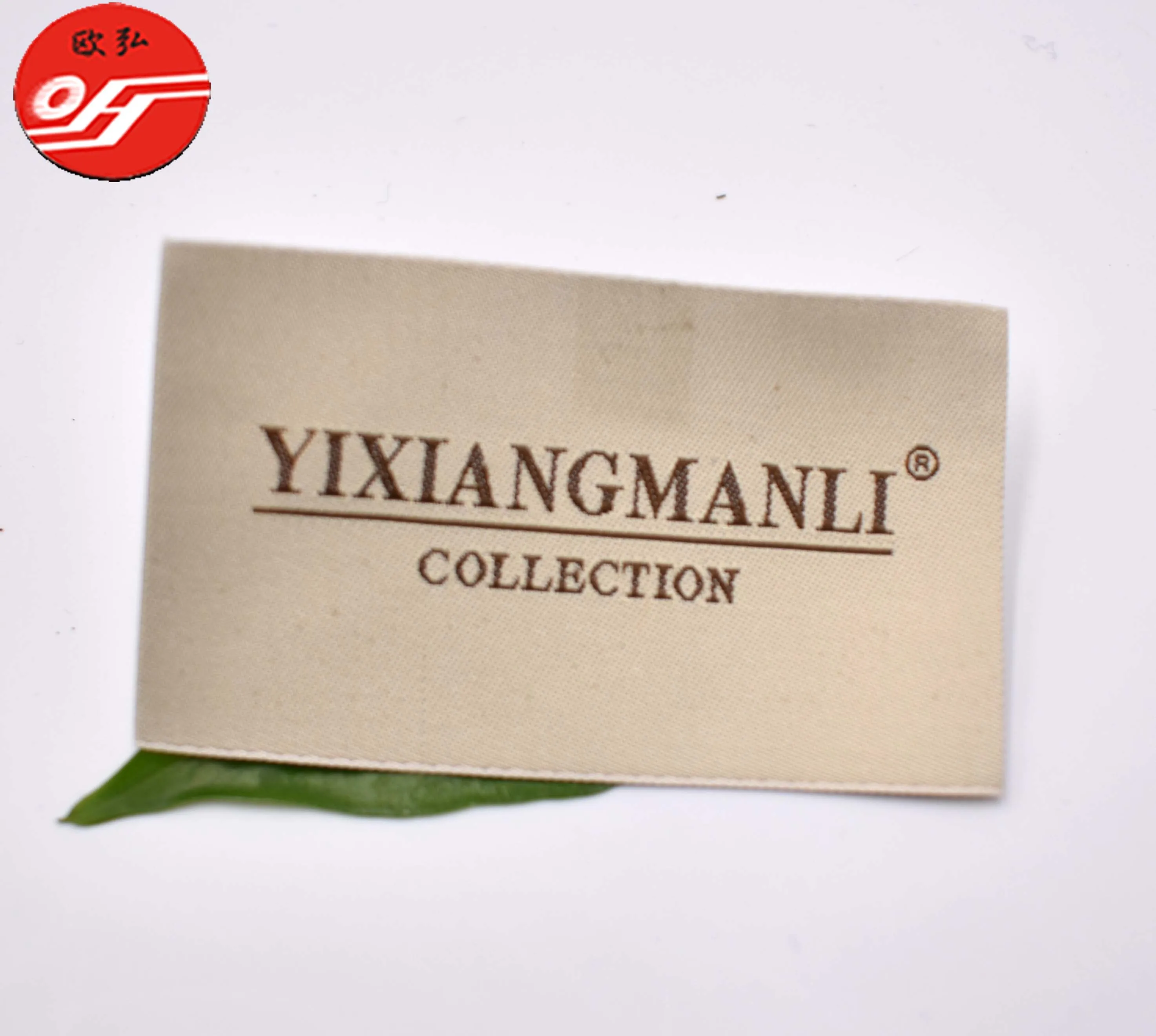 Personalized Custom Polyester Fabric Loop Fold Woven Label - Buy Loop ...