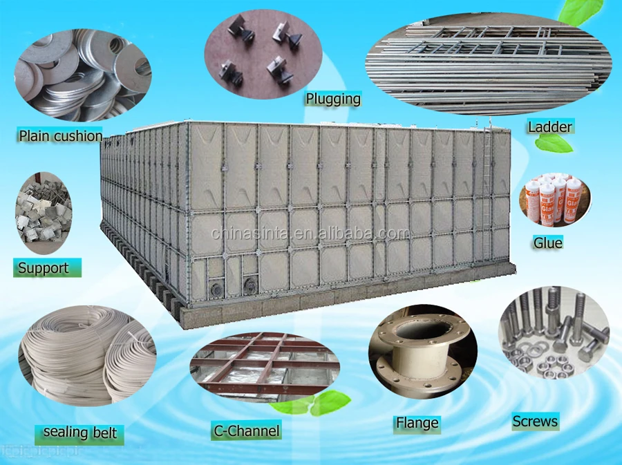 50000L Sectional FRP Water Tank for Fish Farming - Durable & Efficient
