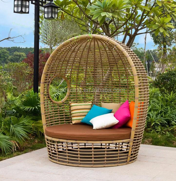High Quality Aluminum Swimming Pool Daybed Rattan Furniture