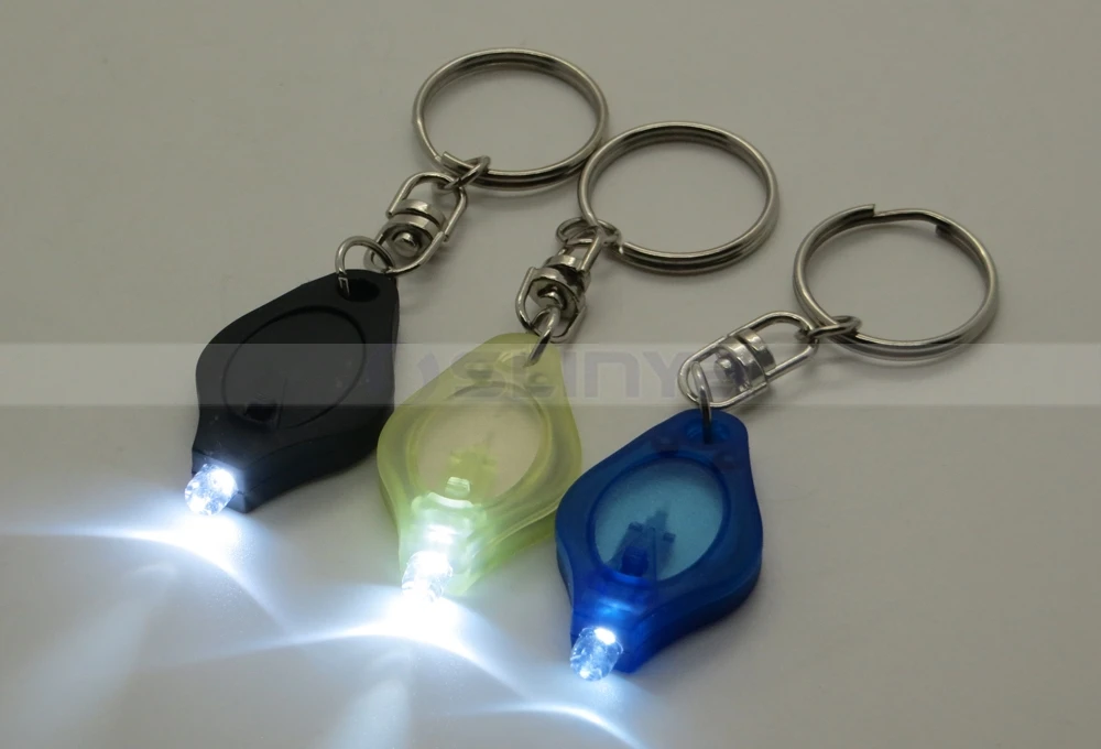 2 Cr2016 Plastic Oval Color Mini Key Ring Led Flashlight - Buy Key Ring ...