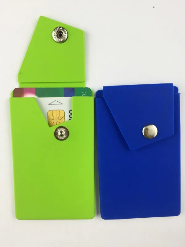 Wholesale Cell Phone Sticker Silicone Wallet Adhesive Card Holder - Buy ...