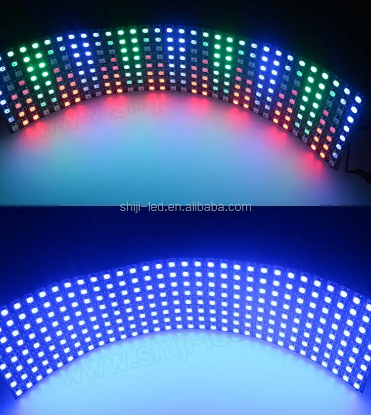 Apa102c Rgb Led Matrix Display Screen Led Panel Dc5v 8*32 Low Voltage ...