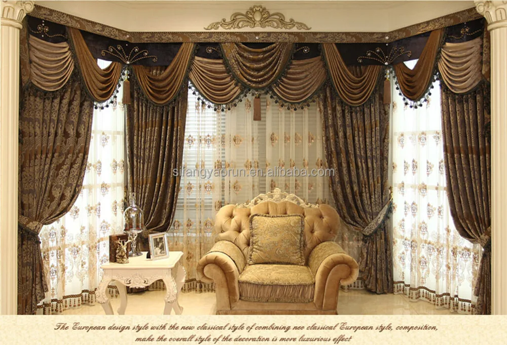 Modern Arabic Living Room Curtains