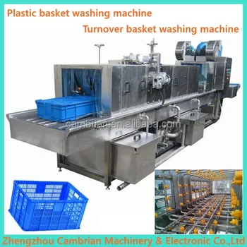 Plastic Tray Cleaning Machine With 3 Stage Hot Water Washing - Buy Tray ...