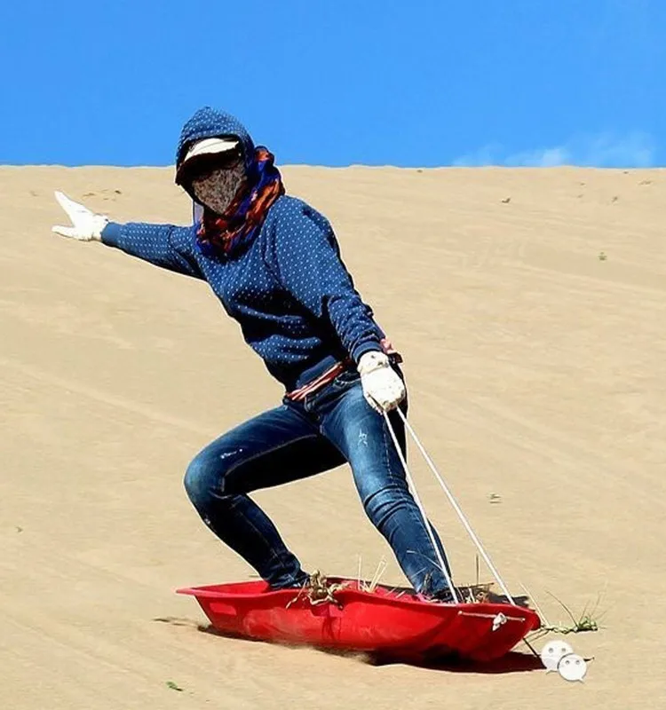 48 Inch Snow Sled - Durable, Multifunctional Plastic Sled