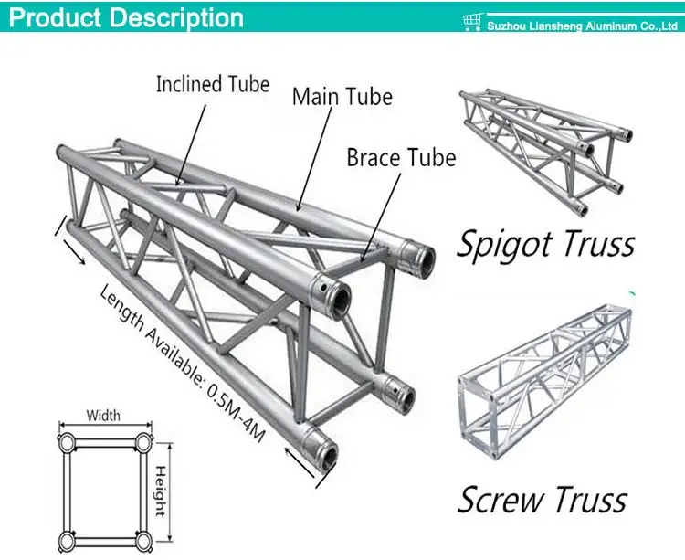 300mm Outdoor Aluminum Stage Frame Truss Structure Design - Buy Outdoor ...