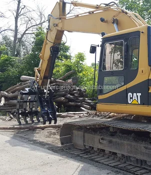 Excavator Rake And Thumb Attachment - Buy Excavator Rake,Stump Puller ...