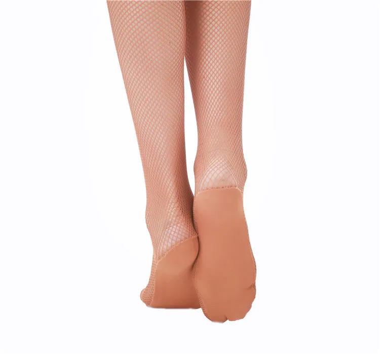 Wholesale Professional Latin Dance Tan Fishnet Dance Tights