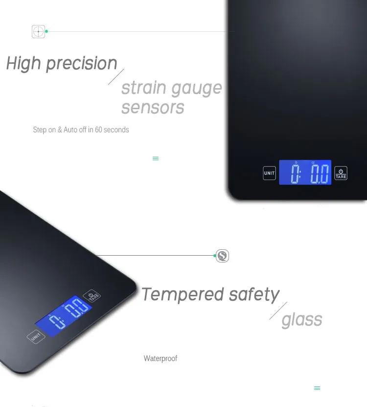 5kg Glass Bluetooth Function Diet Scale To Weigh Food Electronic Smart ...