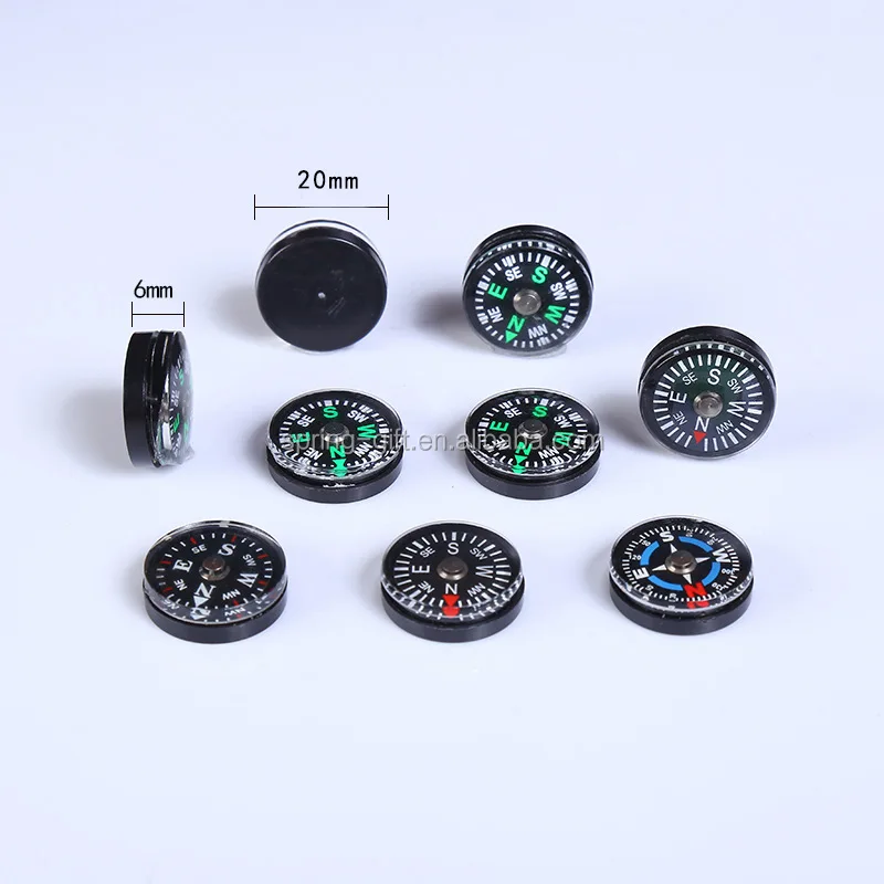 New Black Button Mini 20mm Small Compasses Wholesale Mini Survival ...