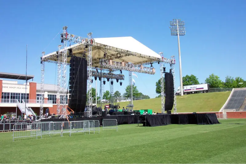 A Shape Line Array Truss Aluminum Ground Support Truss Audio Rack Truss ...