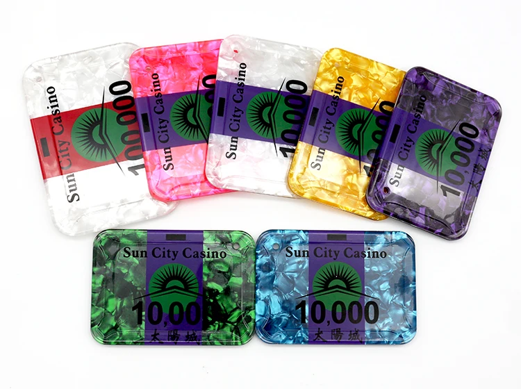 Crystal Poker Chips With Your Numbers & Your Logo - Buy Circle Shape ...