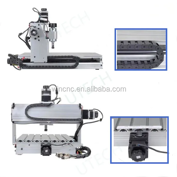 3 Axis Wood Cnc Router Aluminum Mini Desktop Router Cast Iron Milling ...